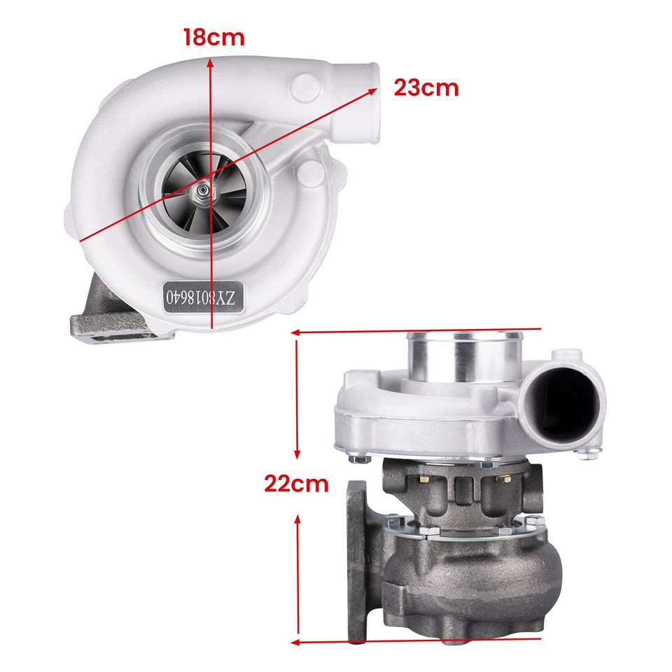 T3 T4 Universal Turbo Turbocharger .50 A/R T04E T3 T4 0.63 A/R Turbine ...