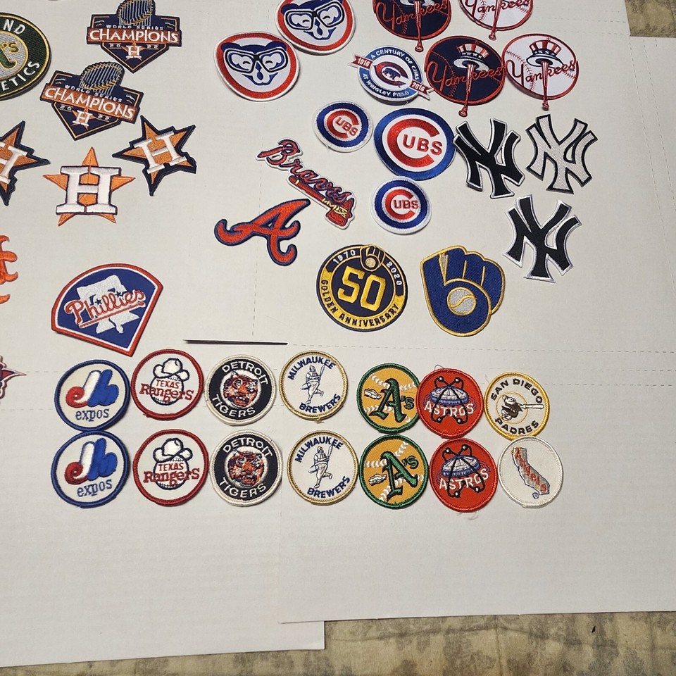 MLB MAJOR LEAGUE BASEBALL TEAM PATCHES/ 2-3 INCH / YOU PICK ANY 5 | eBay