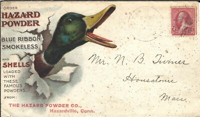 Hazard Smokeless Powder 1897 Advertising Cover (47429) | eBay