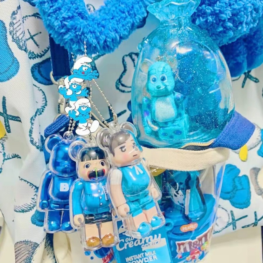 3D BEARBRICK PLASTIC CASE With Head Loop Display 100% Size Be@rbrick ...