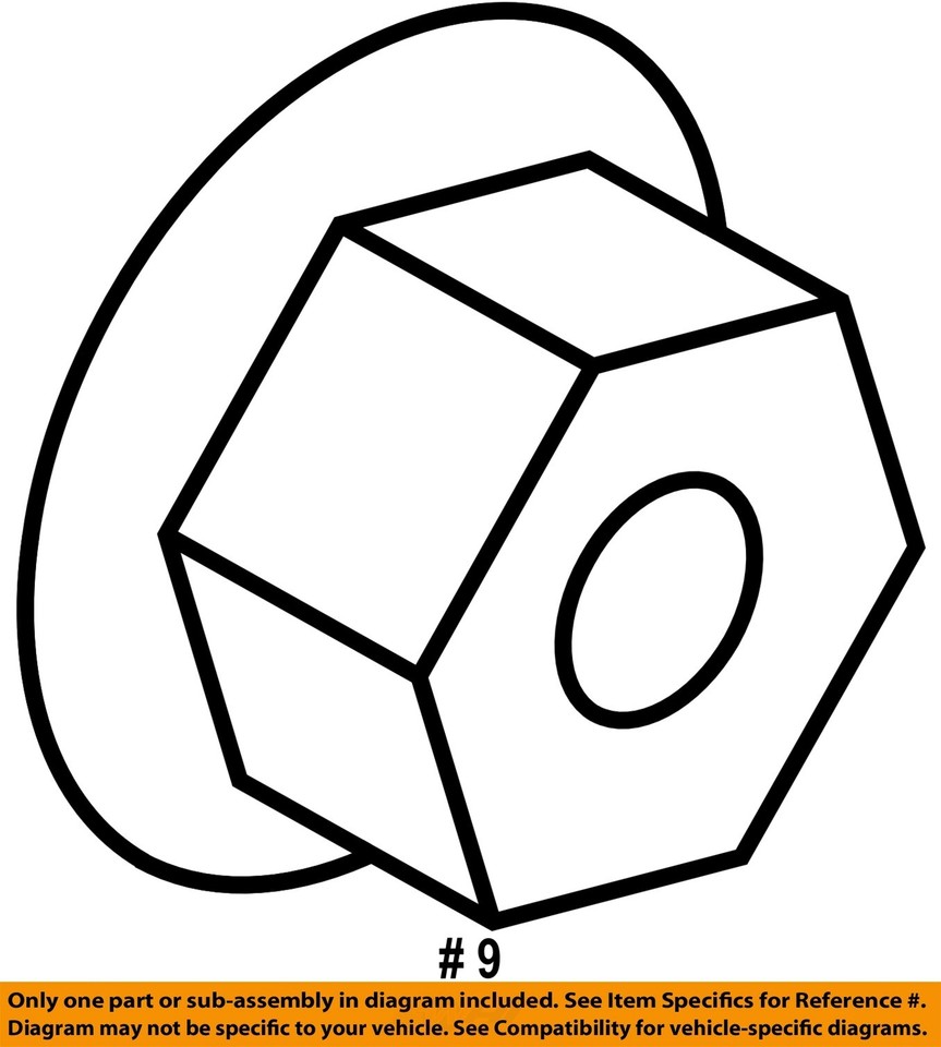 GM OEM Front Bumper-Mount Bracket Nut 11516382 | eBay