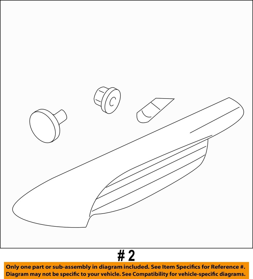 GM OEM 18-23 Enclave Fender Exterior Trim-Lower Molding 84358902 | eBay