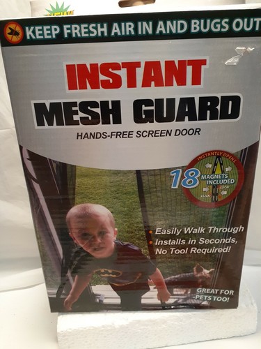 Instant Mesh Guard Hands-Free Screen Door (As Seen On T.V. Single Door ...