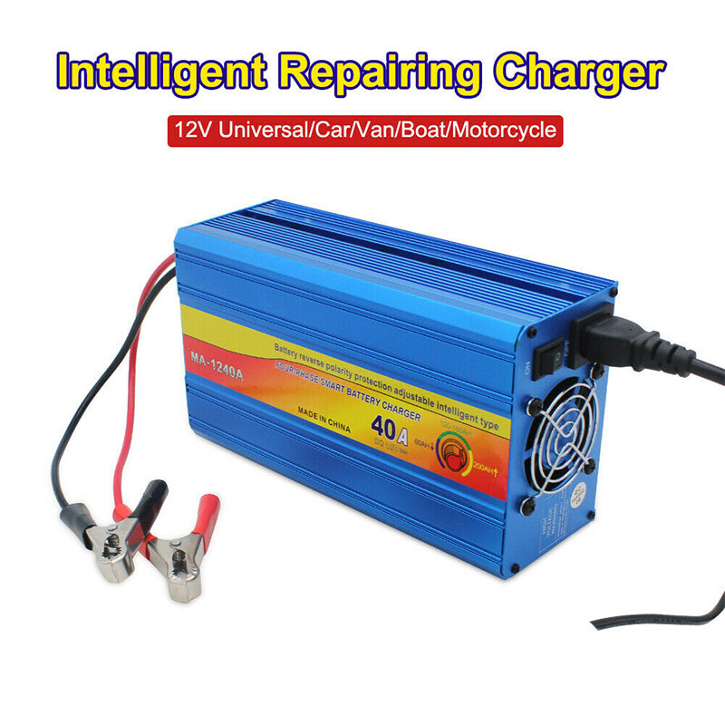 12V 40A LEISURE LCD BATTERY CHARGER FOR CARAVAN CAMPERVAN MOTORHOME ...