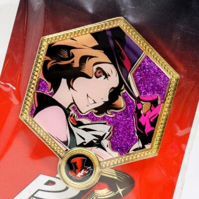 Persona 5 Royal Noir Haru Okumura Golden Enamel Pin Full Color Official ...