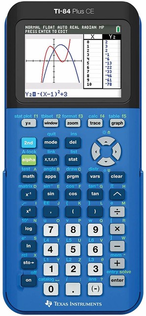 Texas Instruments Ti-84 Plus Color Display 3 MB ROM Graphing Calculator ...