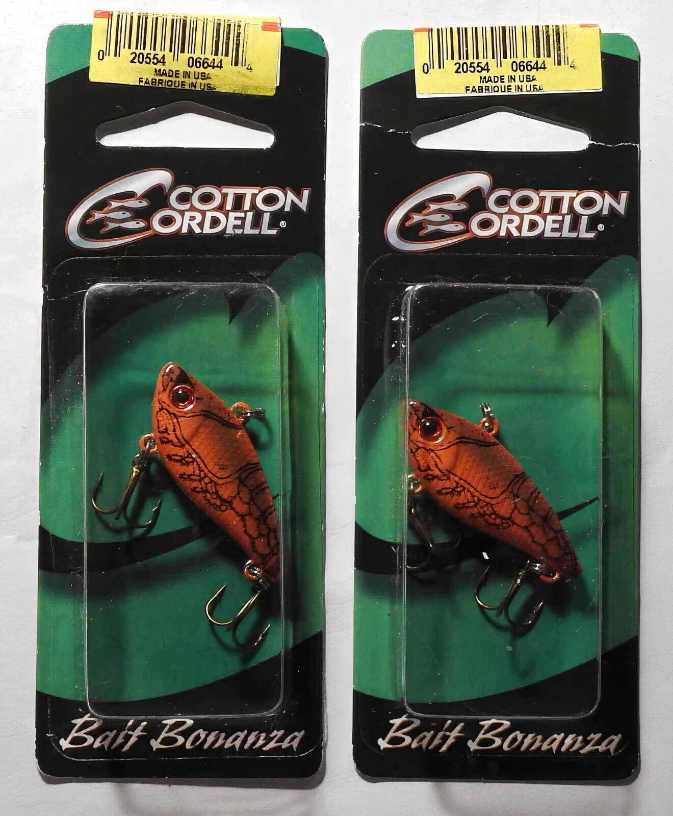 Set of (2) Cotton Cordell Bait Bonanza Lipless Rattle Crankbaits **NIP ...