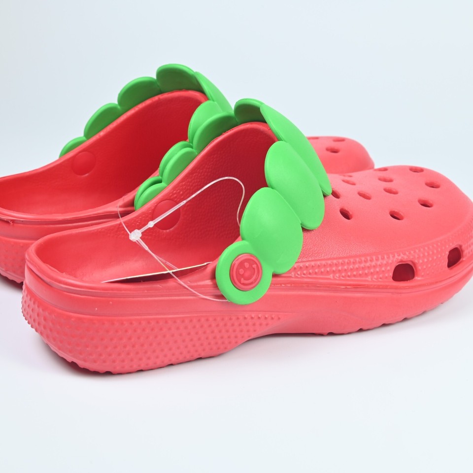 [ 2 Color, 2 Size] Strawberry Sandal Fruit Slippers Clog Shoes from ...