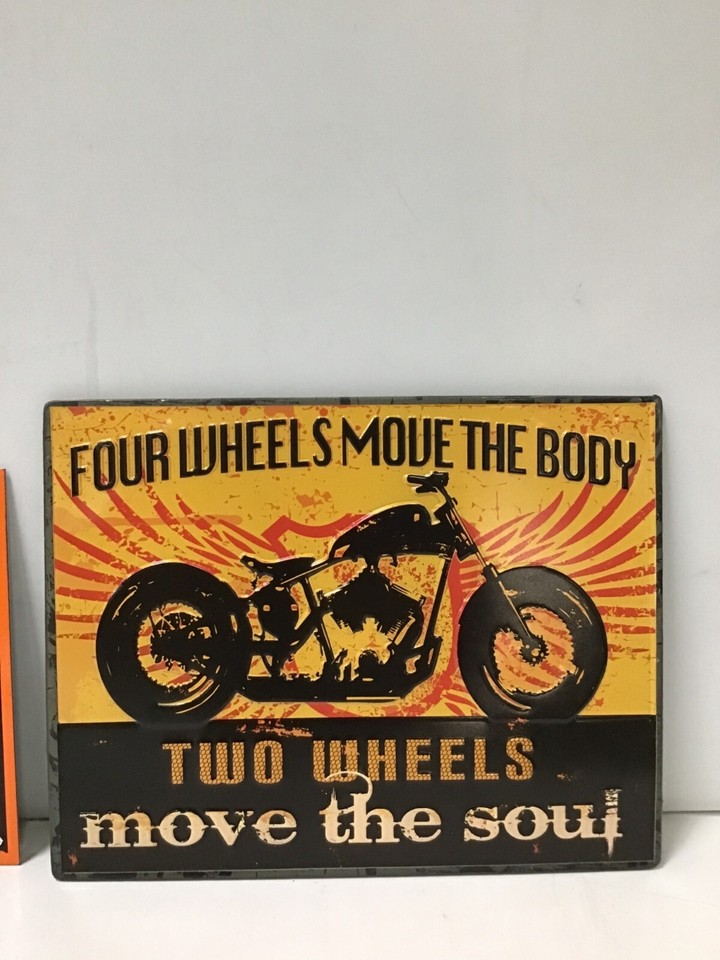 Biker Man Cave Motorcycle Signage Lot | eBay