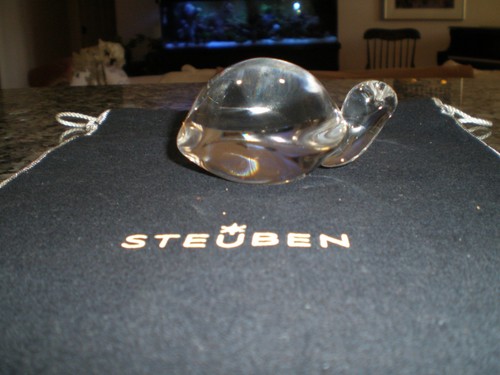 Steuben Vintage Tortoise - Turtle - 3.5" - Signed - VG Condition - Hard ...