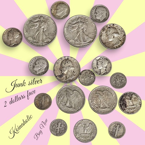 Junk Silver 90% $2 Dollar Face: Halves, Quarters Or Dimes, Great For ...