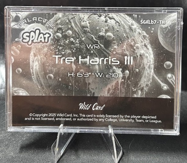 2025 Wild Card Galactic Splat Breakers Brick Foil TRE HARRIS III 1/1 ...
