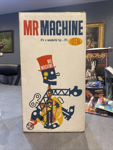 Vintage 1960 Ideal Toys Mr. Machine Robot with Box & Instructions ...