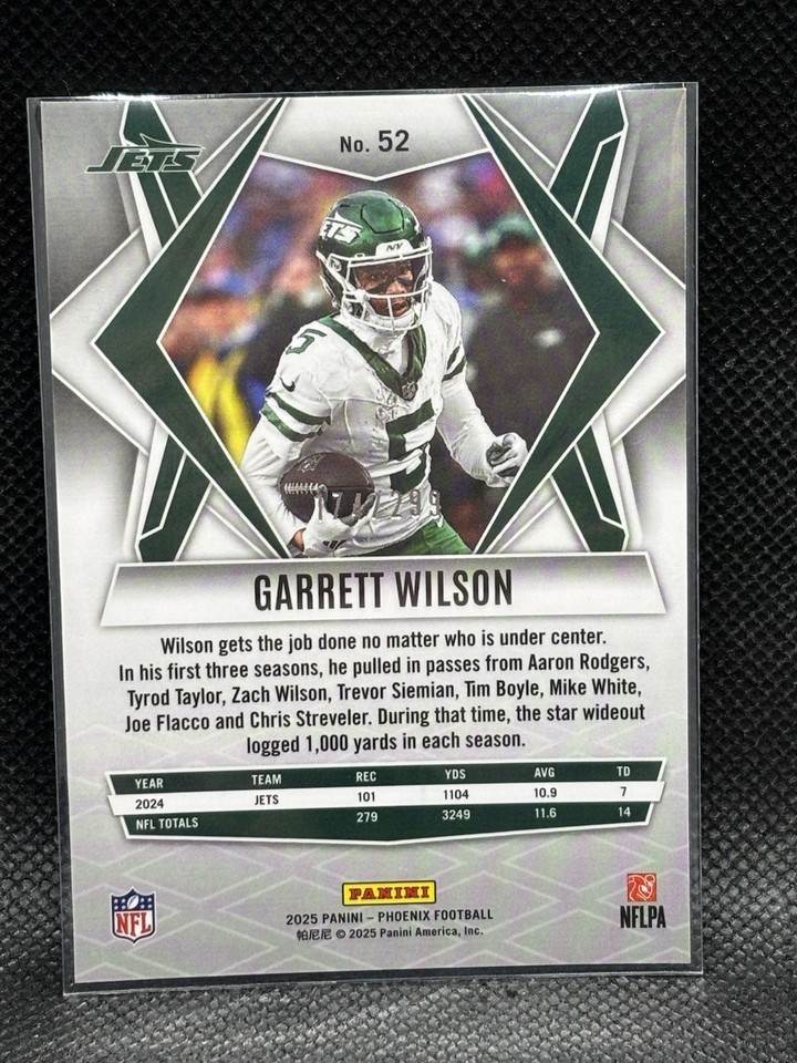 2025 Panini Phoenix - Garrett Wilson #52 Pink Hyper /299 | eBay