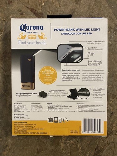 Corona 4000 mAh Water Resistant Power Bank Shock Proof Portable ...