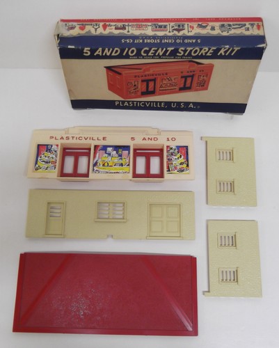 Vintage 1950's Bachmann Plasticville 5 & 10 Cent Store Kit Complete w ...