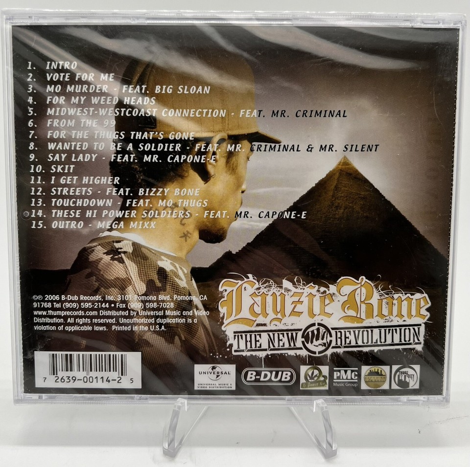 Layzie Bone “New Revolution” CD NEW Thugs Bizzy Mr Criminal Capone-E ...