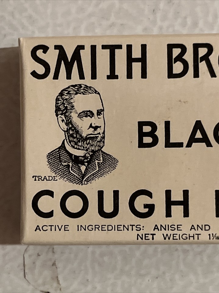 Vintage 1946-52 Smith Brothers Black Cough Drop Box NOS Full Unopened ...