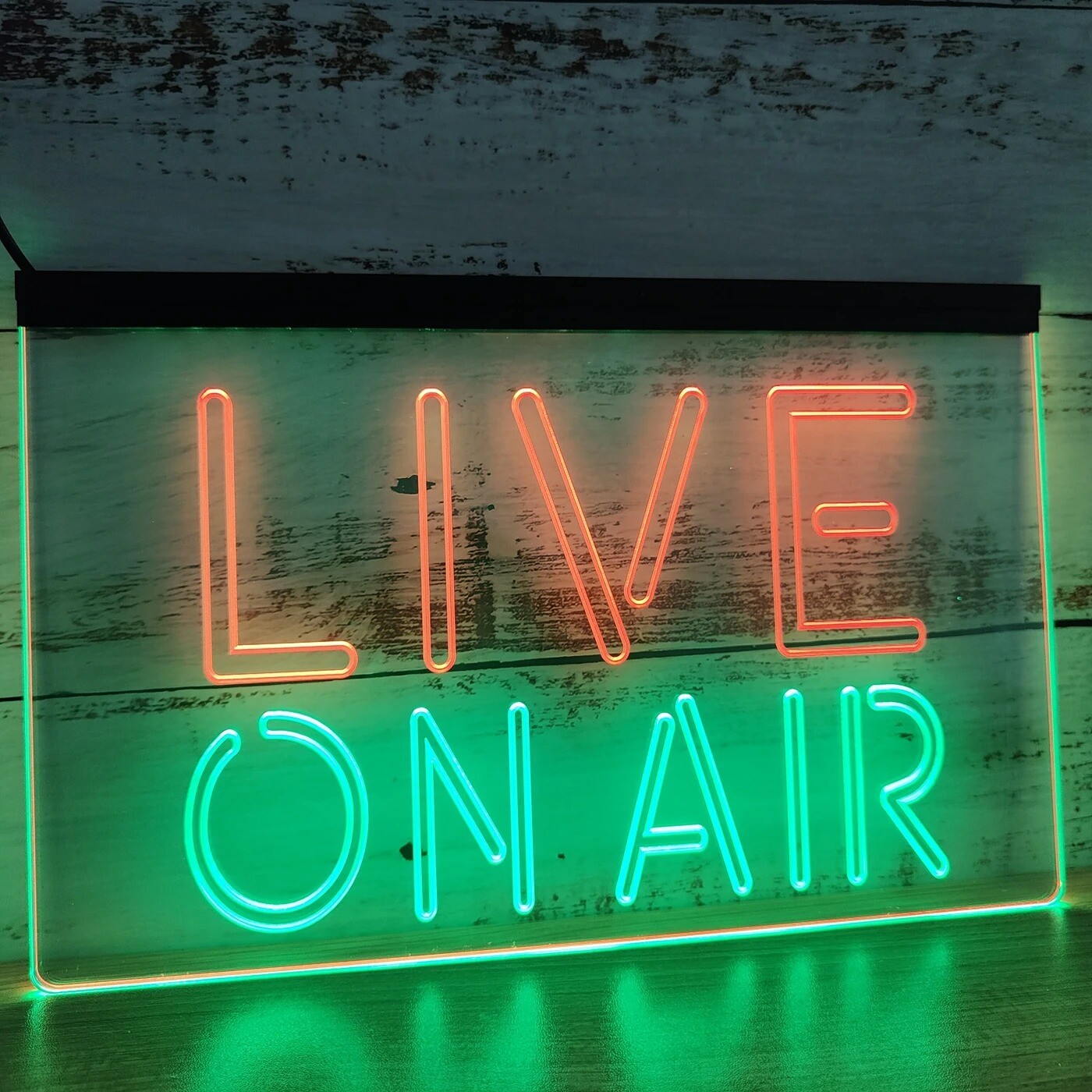 Live On Air Recording Studio LED Neon Light Sign Radio Room Wall Art ...