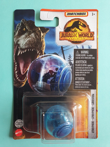 MINIATURE MATCHBOX 1/64 JURASSIC WORLD GYROSPHERE | eBay