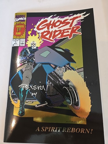 Ghost Rider 1 Mexican Foil Variant Signed Mark Texeira W/COA NM | eBay