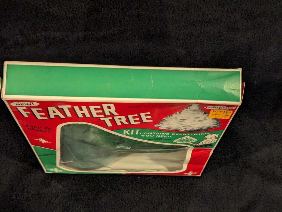 Vintage Christmas Feather Tree Kit | eBay