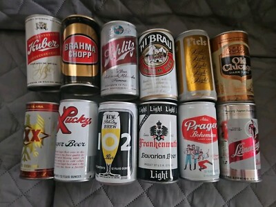 Vintage - MIXED Beer Cans Lot - 12 EMPTY - Aluminum/Steel | eBay