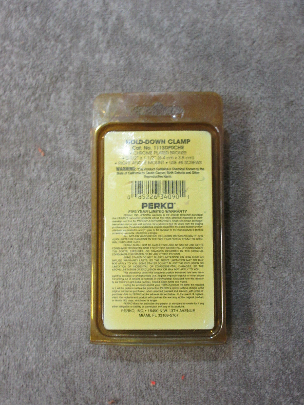 Perko 1113dp0chr Right Angle Mount Hold-down Clamp 90 Degree for sale ...