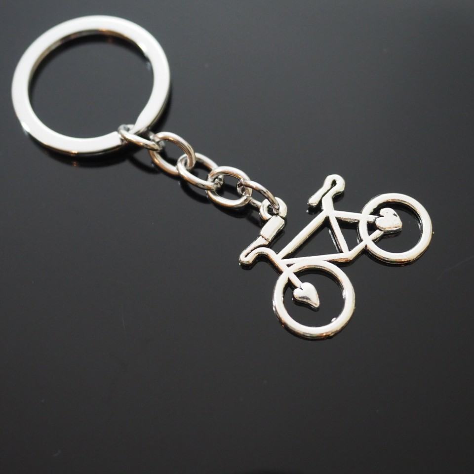3pcs Silver Bronze Gold Bike Bicycle Cycling Riding Keychain Keyring ...