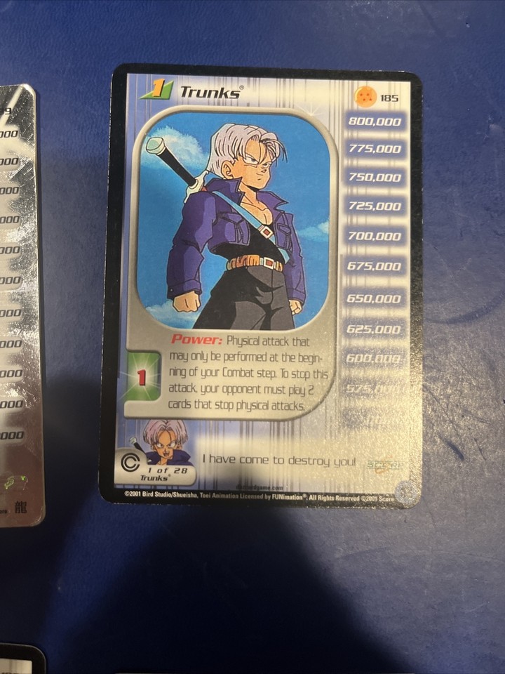 Limited Trunks Saga Starter Set Trunks Personality 1-3 HT DBZ CCG Tcg ...