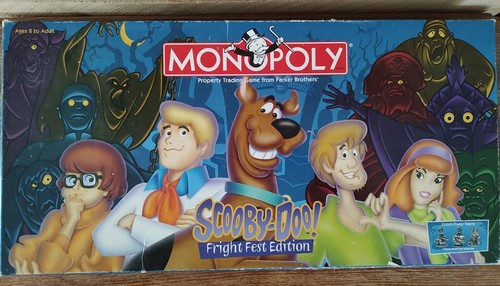2000 Scooby-Doo Fright Fest Edition Monopoly Board Game Near Complete ...