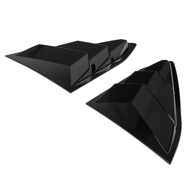 Gloss Black For Chevrolet Corvette C8 2020-24 Side Window Louvers Air ...