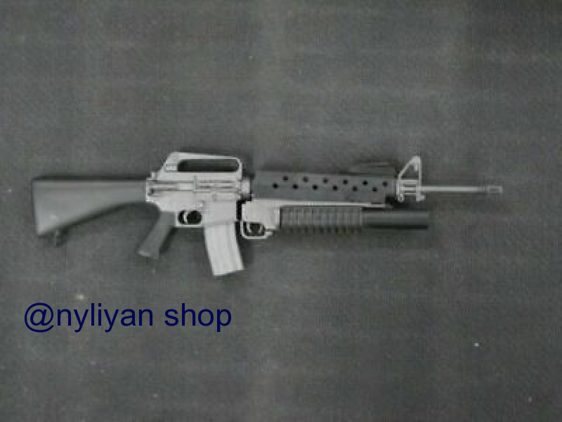 1/6 M16A1+M203 Vietnam War US Soildier Military Assault Rifle Weapon ...