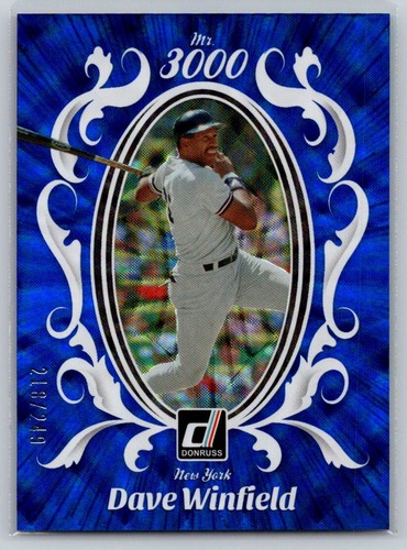 2023 Donruss #M3K-11 Dave Winfield Mr. 3000 Blue 218/249 | eBay