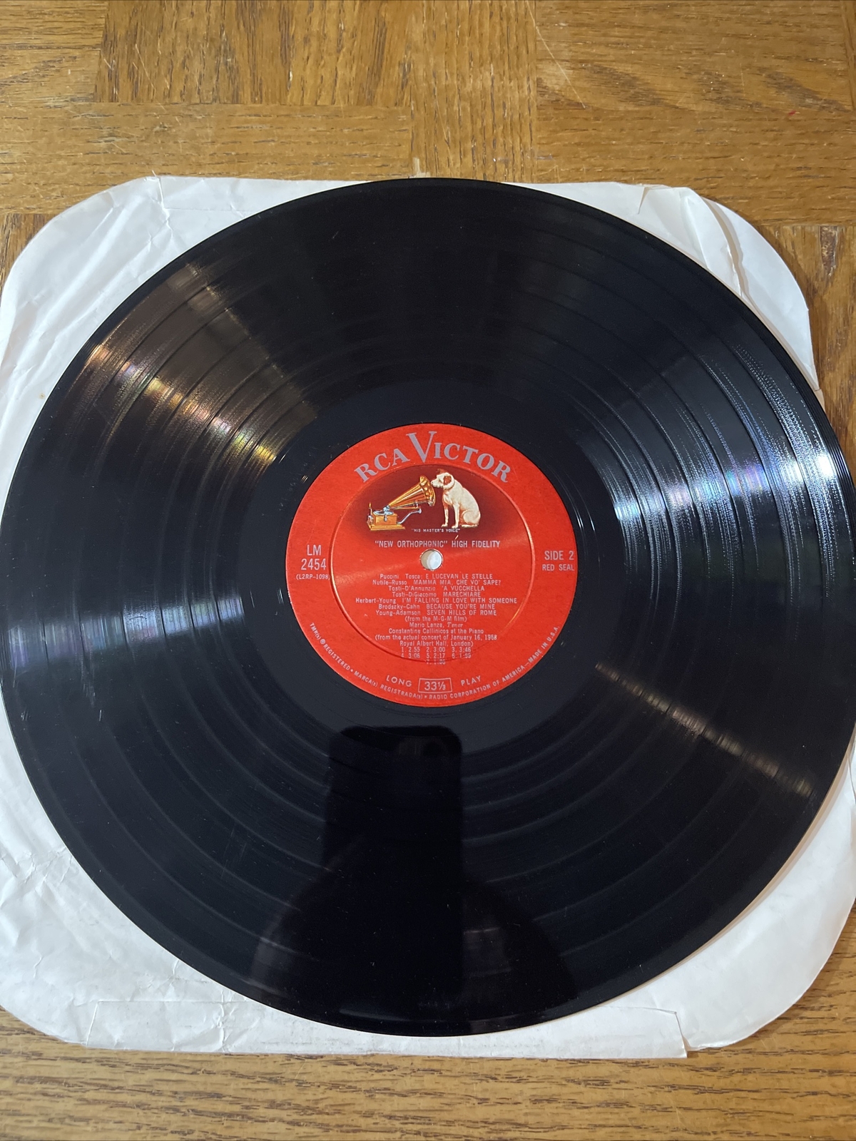 Mario Lanza New Orthophonic High Fidelity Album | eBay
