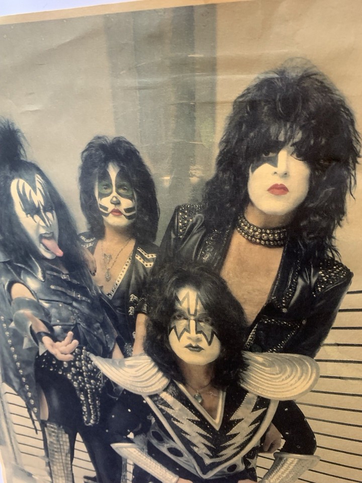 Vintage 1976 KISS US Tour Spirit of ’76 Poster Lithograph Gene Paul Ace ...