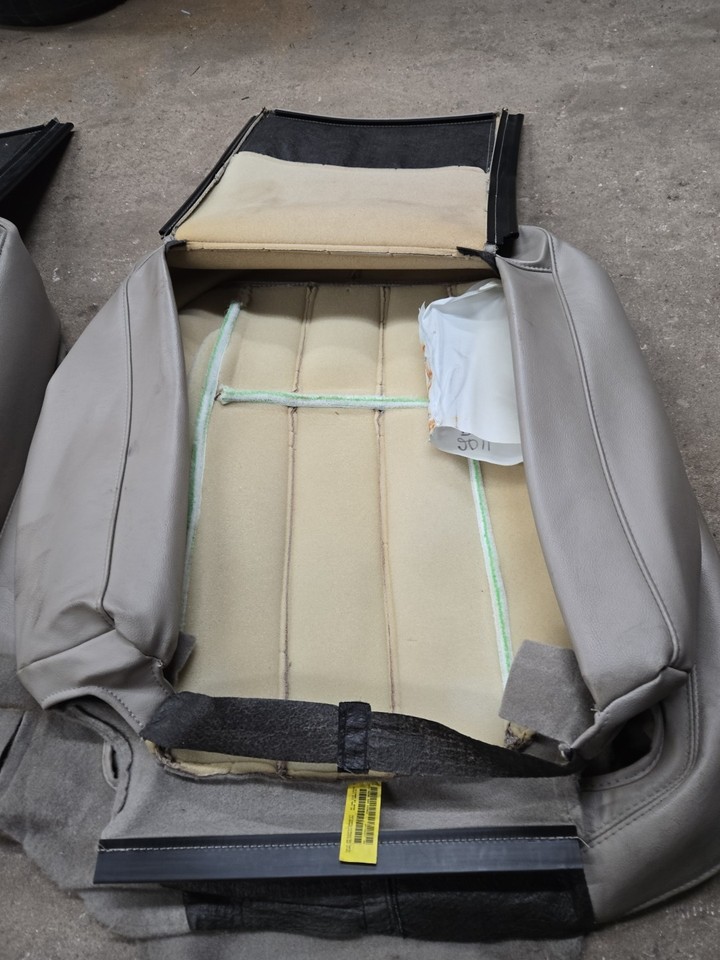 OEM Ford Crown Victoria Leather LX Split Bench Stone Seat Covers Grand ...