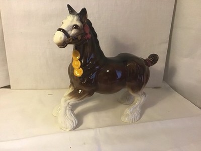 Melba Ware Ceramic Shire Horse Figurine Vintage, 1950s-1970s 8.50 Inch ...