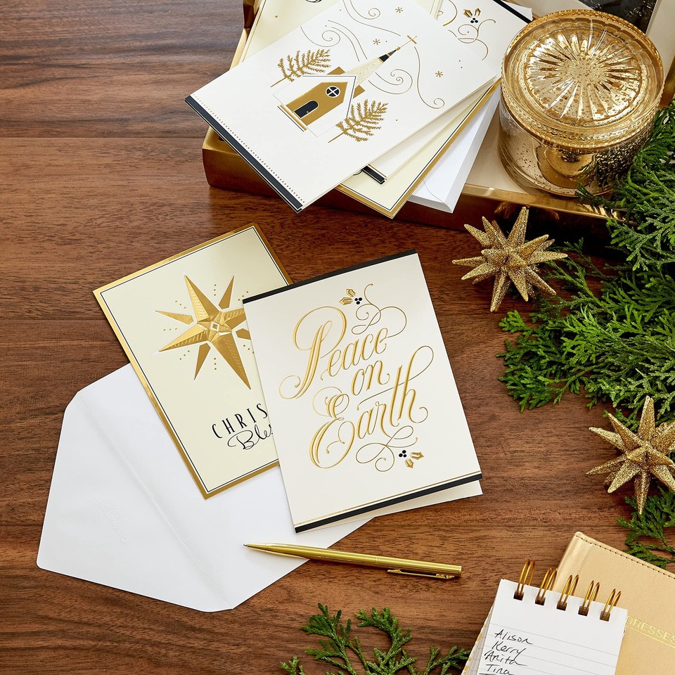 Boxed Religious Christmas Cards Assortment, Peace on Earth (4 Designs ...