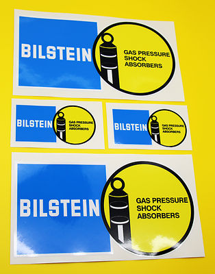 Classic Car Rally/Race BILSTEIN sticker set 2 large 2 small GLOSS ...