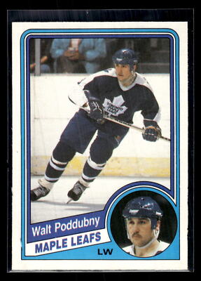 1984-85 O-Pee-Chee #309 Walt Poddubny "Set Break" Mint Toronto Maple ...