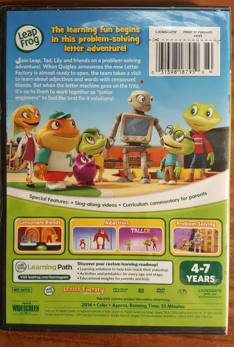 Leapfrog Letter Factory Adventures: The Letter Machine Rescue Team (DVD ...