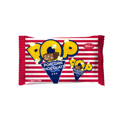 VOBRO POP Popcorn & Chocolate candies with popcorn particles 1kg / 3 ...