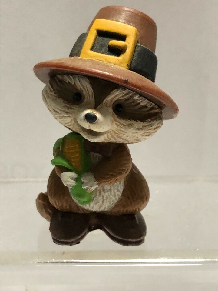 Vintage 1980's Hallmark Creations Inc. Merry Miniature Thanksgiving ...