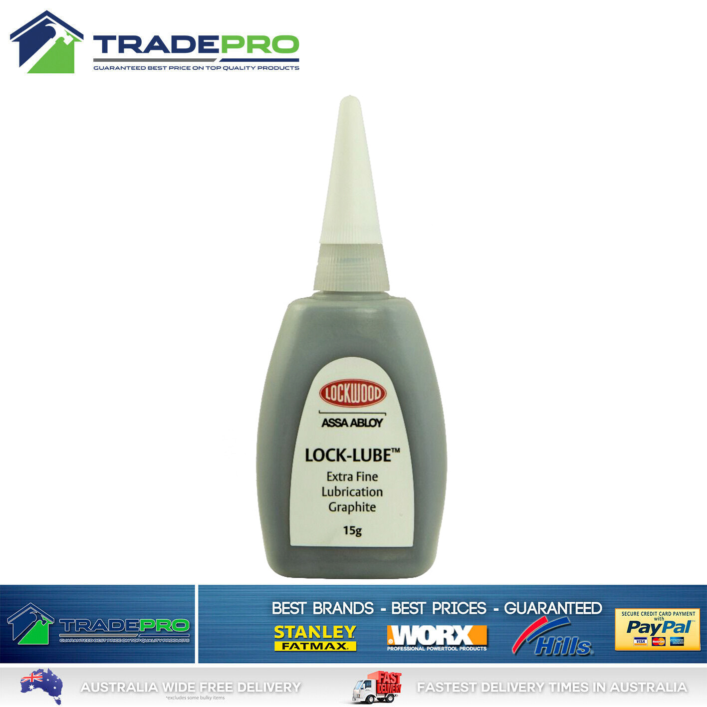 Graphite Powder 60g Genuine Lockwood Extra Fine Dry Lubricant Lock ...