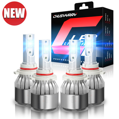 Ice Blue LED Headlight Bulbs For Chevy Trailblazer 2002-2009 High & Low ...