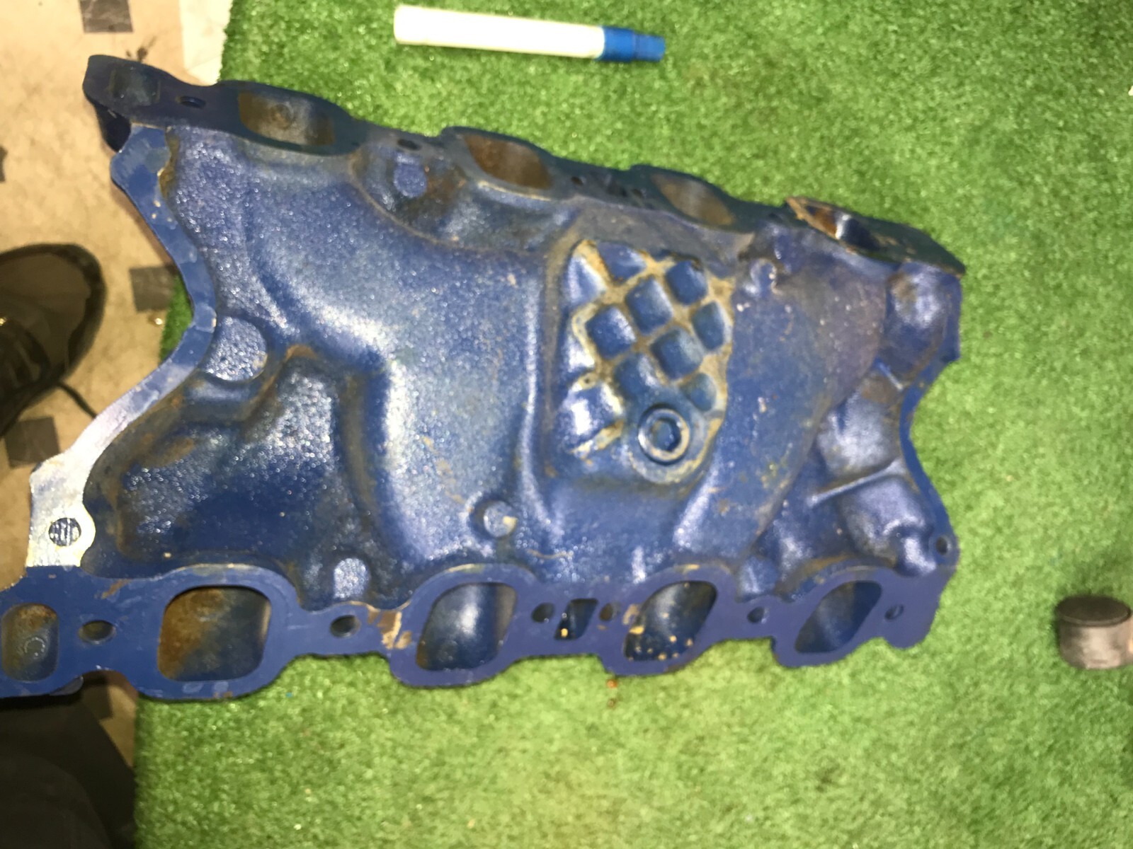 1970-1971 Ford Mustang 351 4 Barrel Intake Manifold Cast Iron D0AE 9425 ...