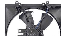 Radiator Condenser Fan Assembly For 03-07 Mitsubishi Lancer 2.4L 2.0L ...