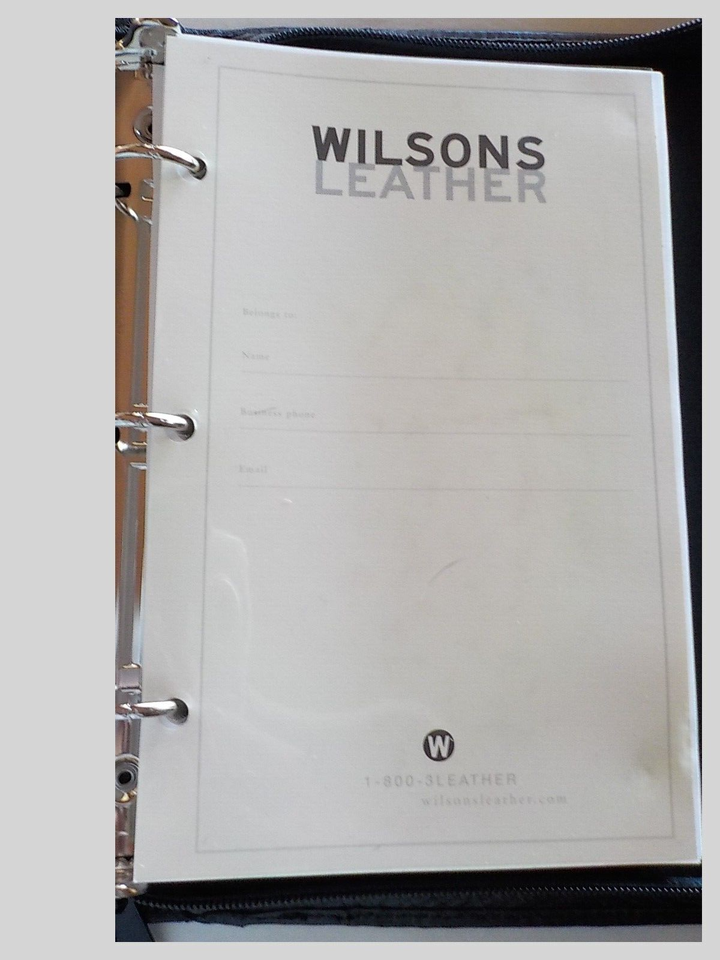 New, Never Used Wilson's Leather Day Planner Red & Black Fur on Cover ...