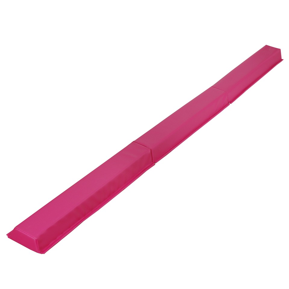 Pink Balance Beam Extra Firm Vinyl Folding Gymnastics Beam Tumbling ...